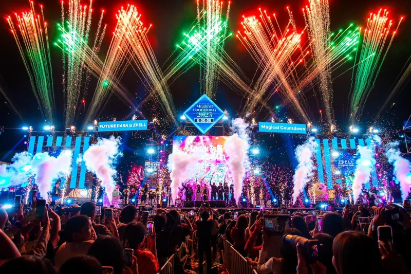 Future Park Countdown 2027 on New Year's Eve in Bangkok